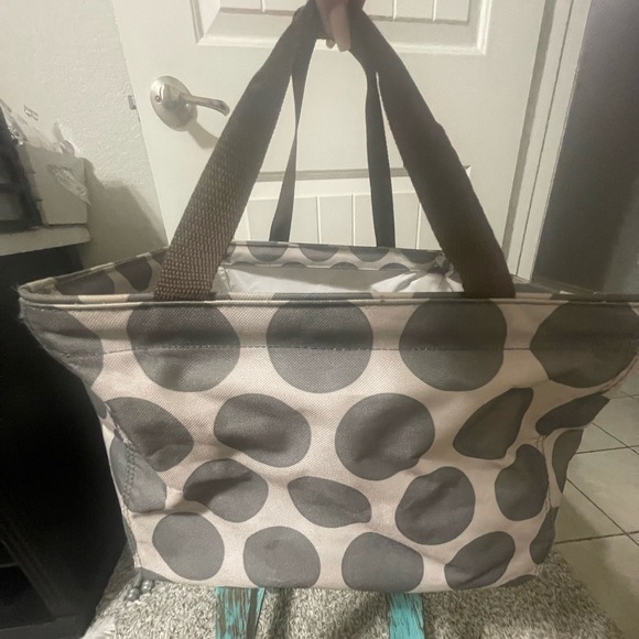 thirty-one | Bags | Thirtyone Square Tote Small Polka Dot | Poshmark